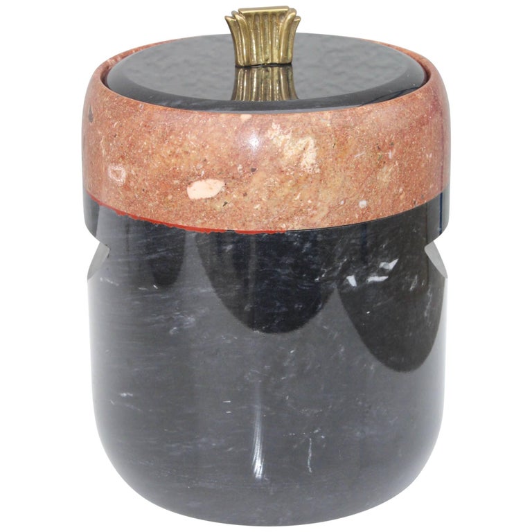Georges Briard Marble Ice Bucket at 1stDibs