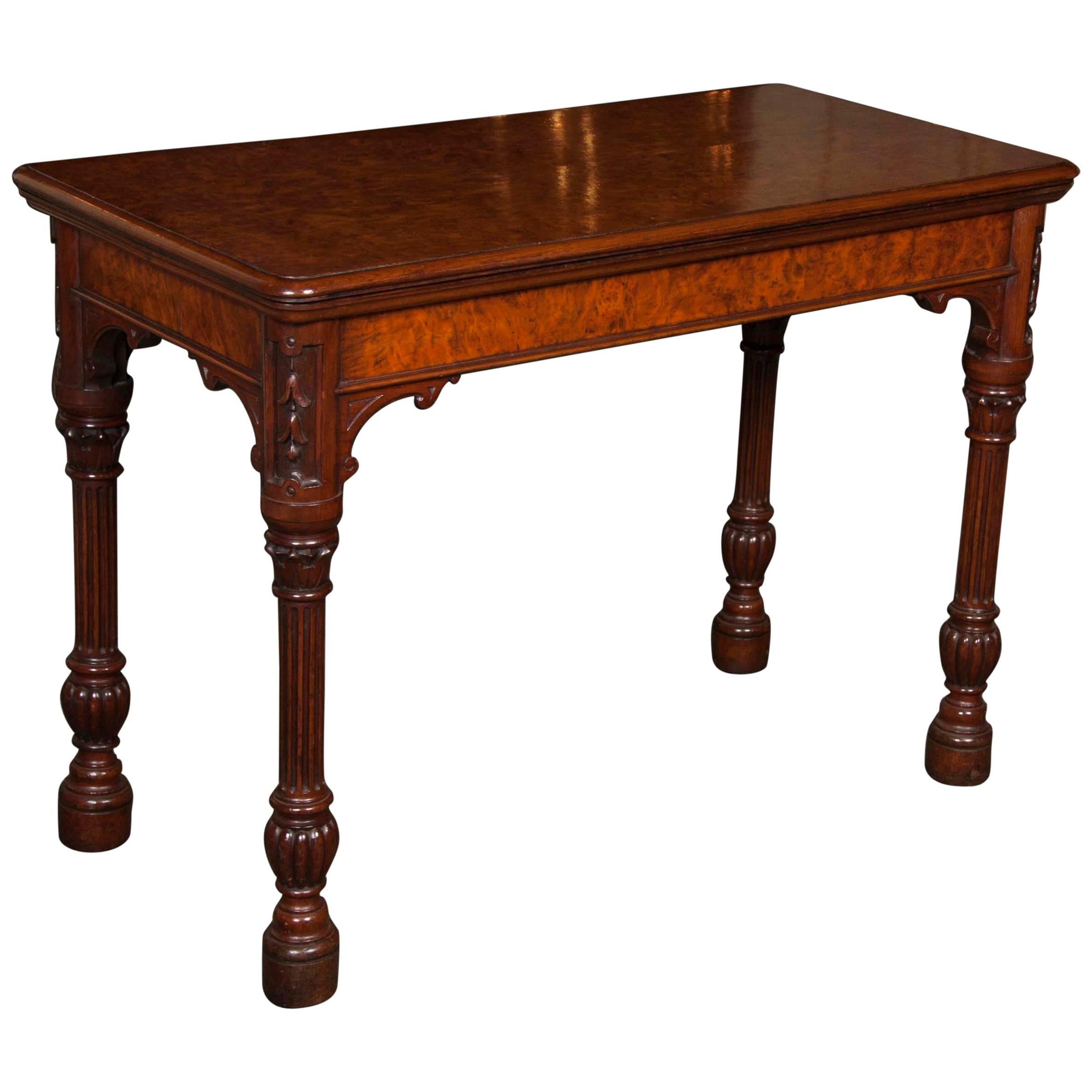 Rare Antique Pollard Oak Card Table at 1stDibs
