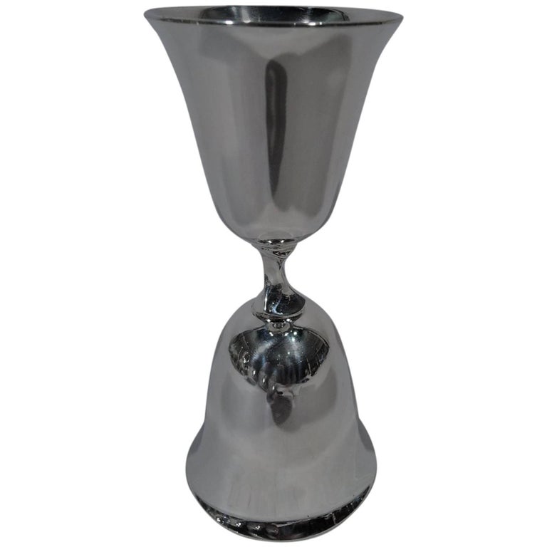 Reed and Barton Midcentury Modern Sterling Silver Double Jigger For ...