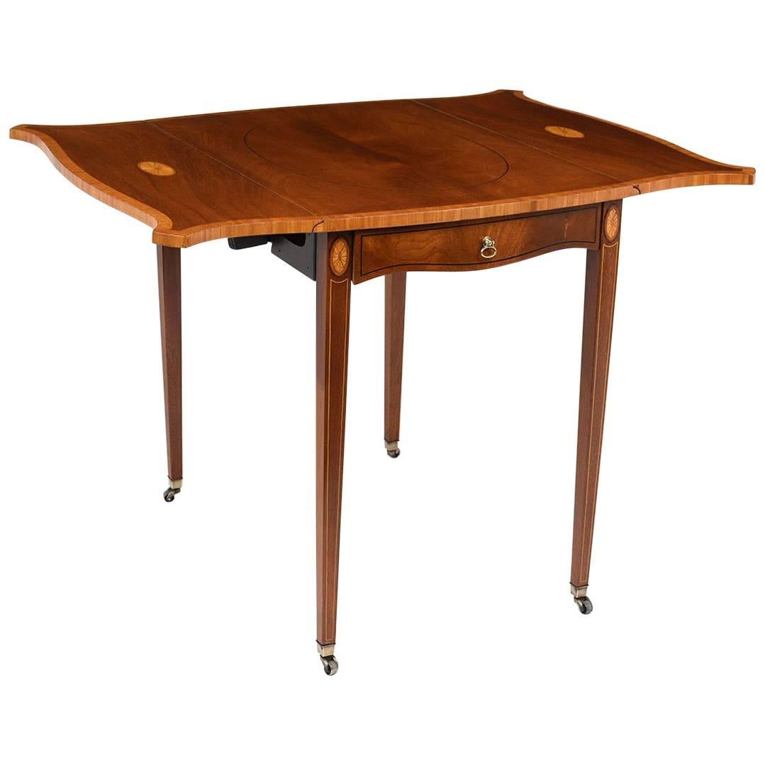 Sheraton Mahogany Pembroke Table, New York For Sale at 1stDibs