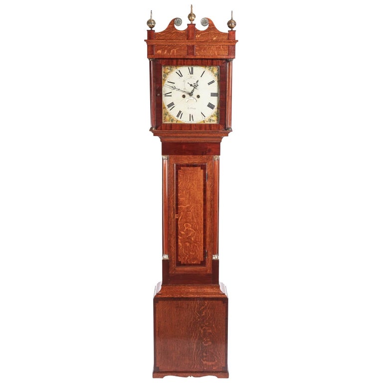Antique Oak 8 Day Longcase Clock at 1stDibs