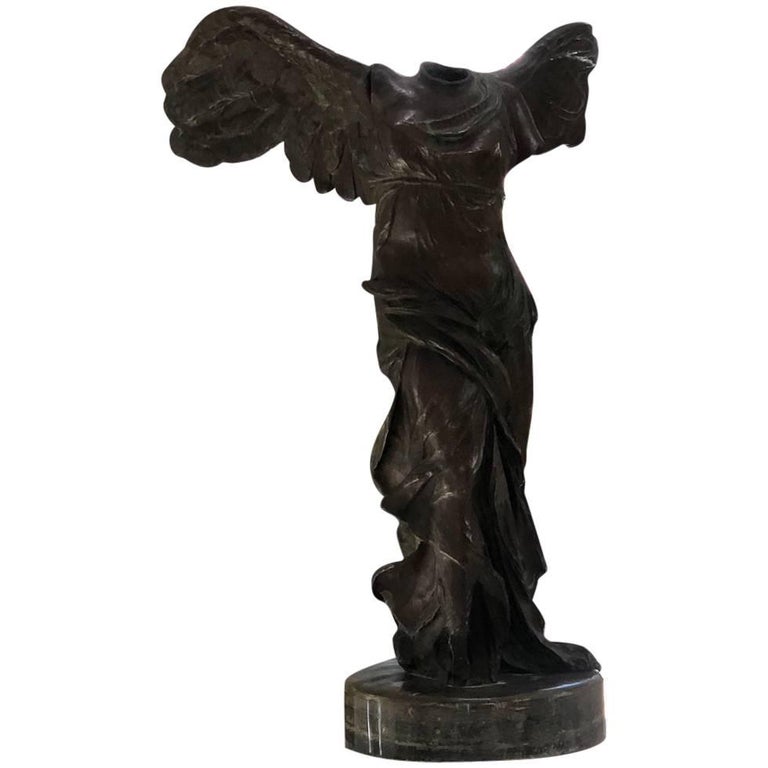 Grand Tour Bronze Sculpture of Winged Victory at 1stdibs