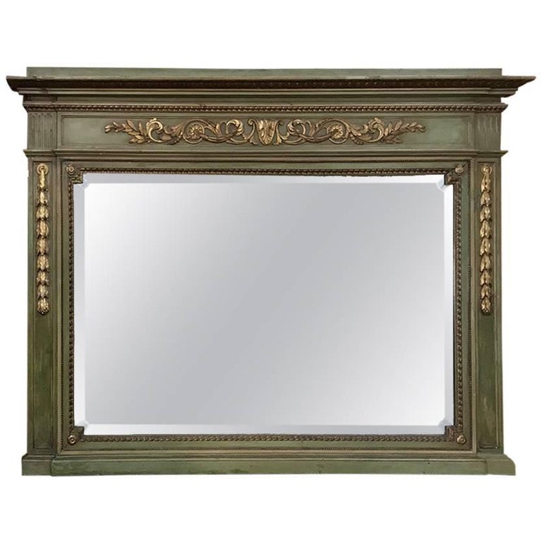 Antique Italian Neoclassical Painted Mirror at 1stDibs