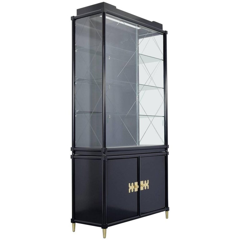 Tommi Parzinger Custom Display Cabinet For Sale at 1stDibs