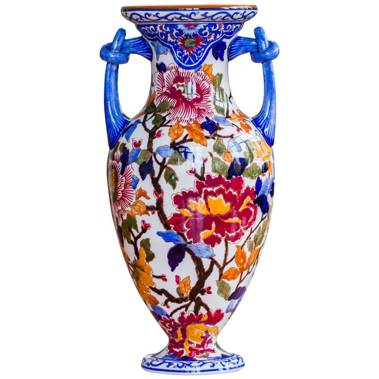 Extraordinary and Unique Vase by Gien For Sale at 1stdibs