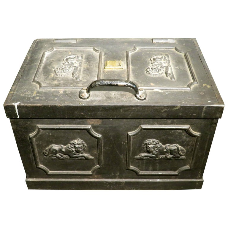 George II Cast Iron Strong Box Attributed to Humphrey Gainsborough at ...