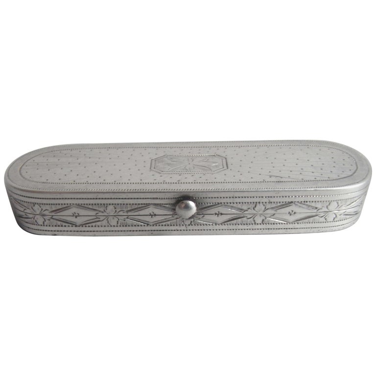 Very Fine George III Toothpick Box Made by Samuel Pemberton at 1stDibs