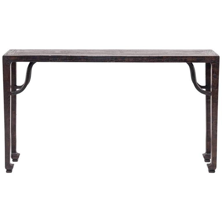 19th Century Chinese Narrow Corner Leg Table at 1stDibs