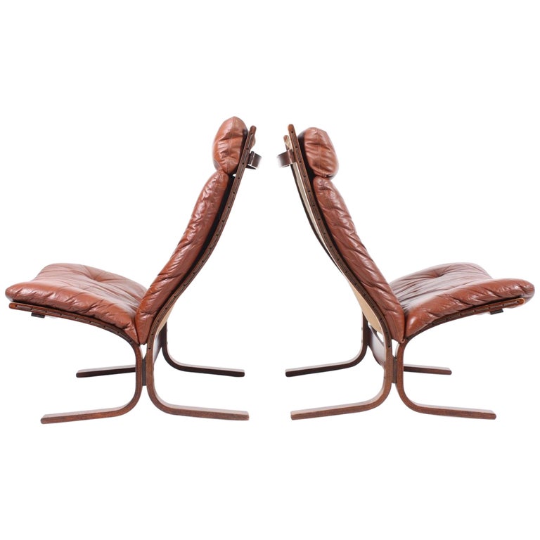 Pair of Lounge Chairs by Ingmar Relling For Sale at 1stDibs