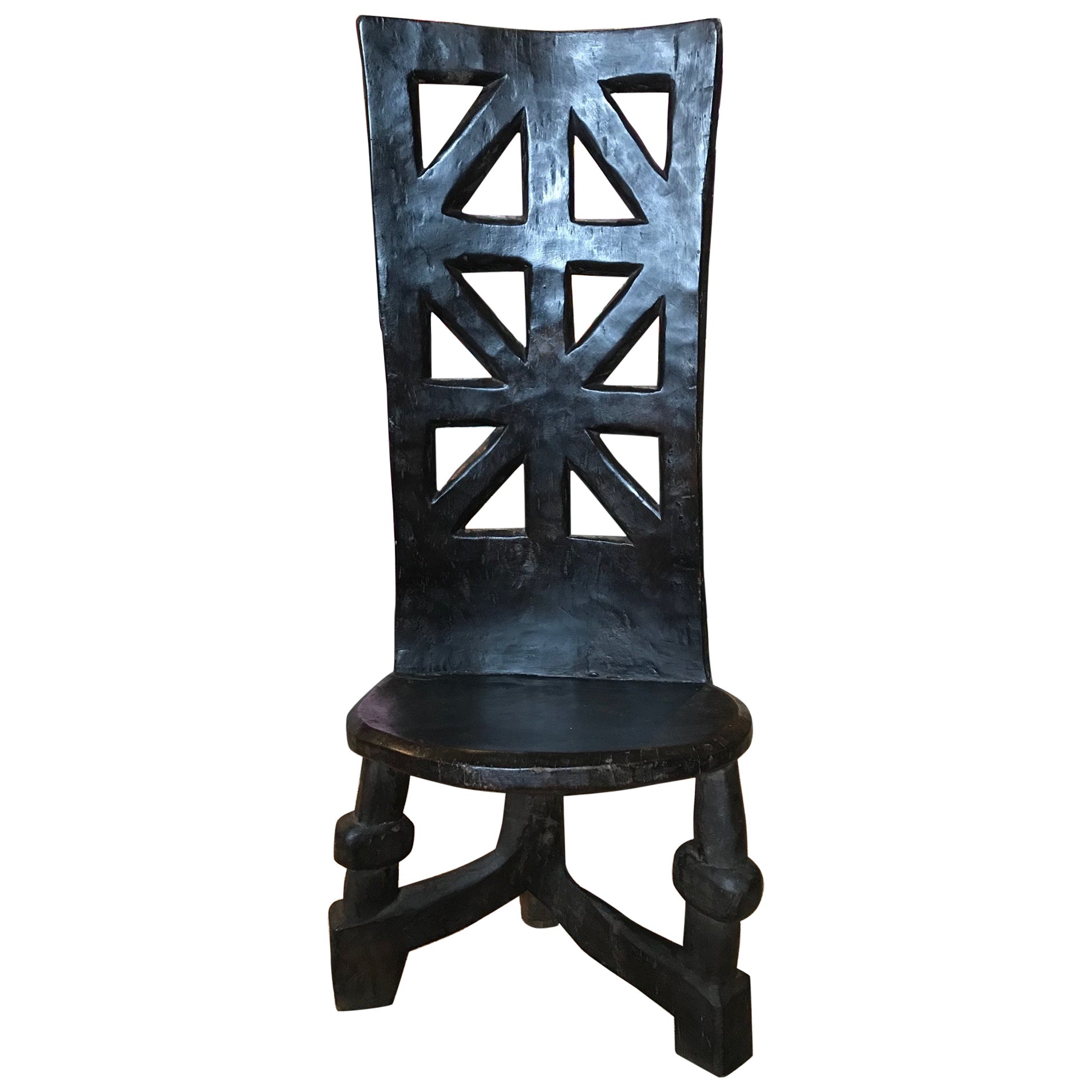 African Chieftain Chair from Gurage Tribe in Ethiopia, circa Early 1900 ...