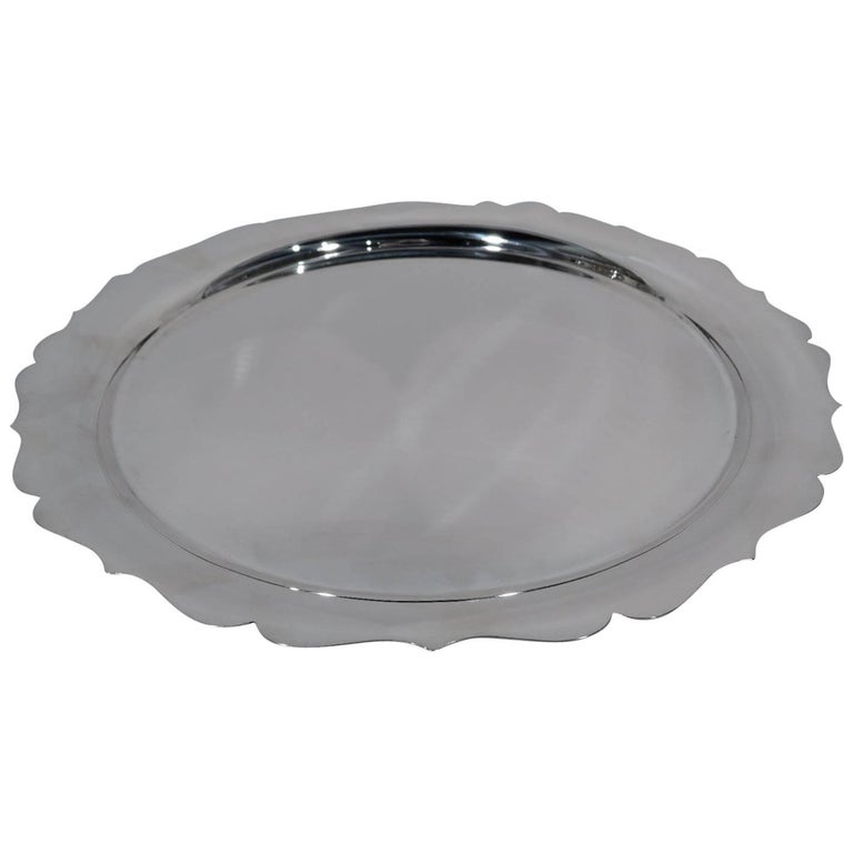 Fisher Sterling Silver Serving Tray in Jack Shepard Pattern For Sale at ...