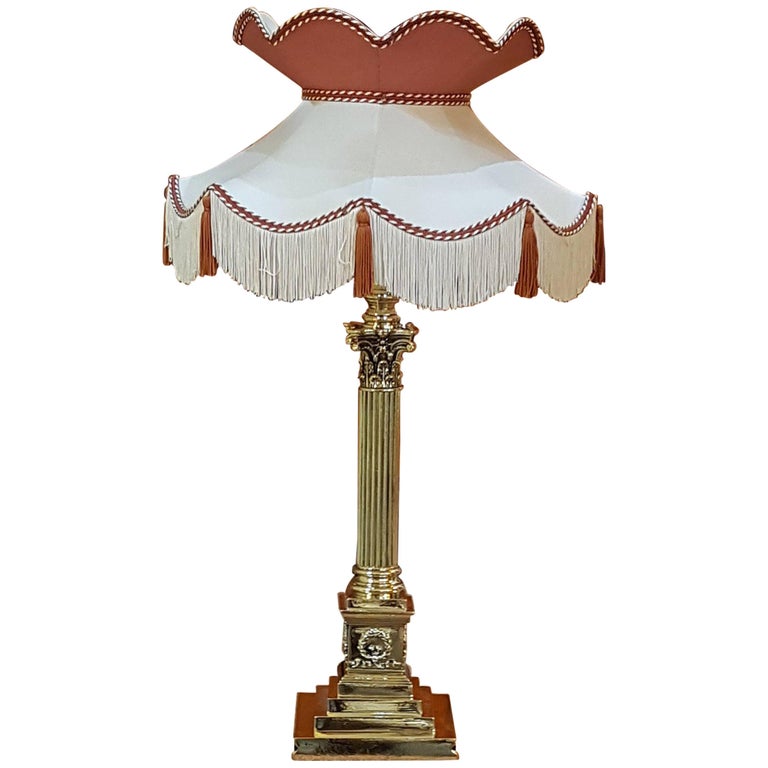 Late 19th Century Brass Lamp For Sale at 1stdibs