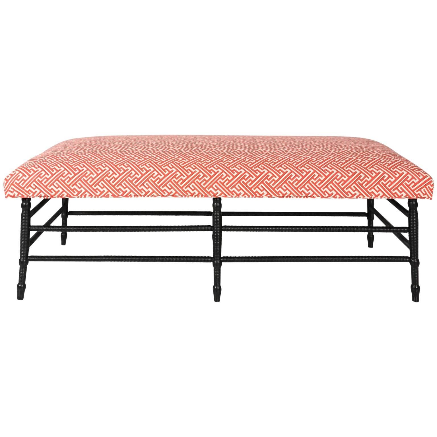 English Bobbin Leg Bench at 1stDibs