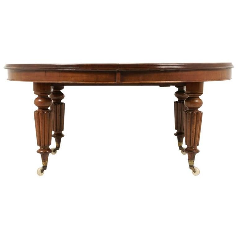 Victorian Oval Extending Table at 1stDibs