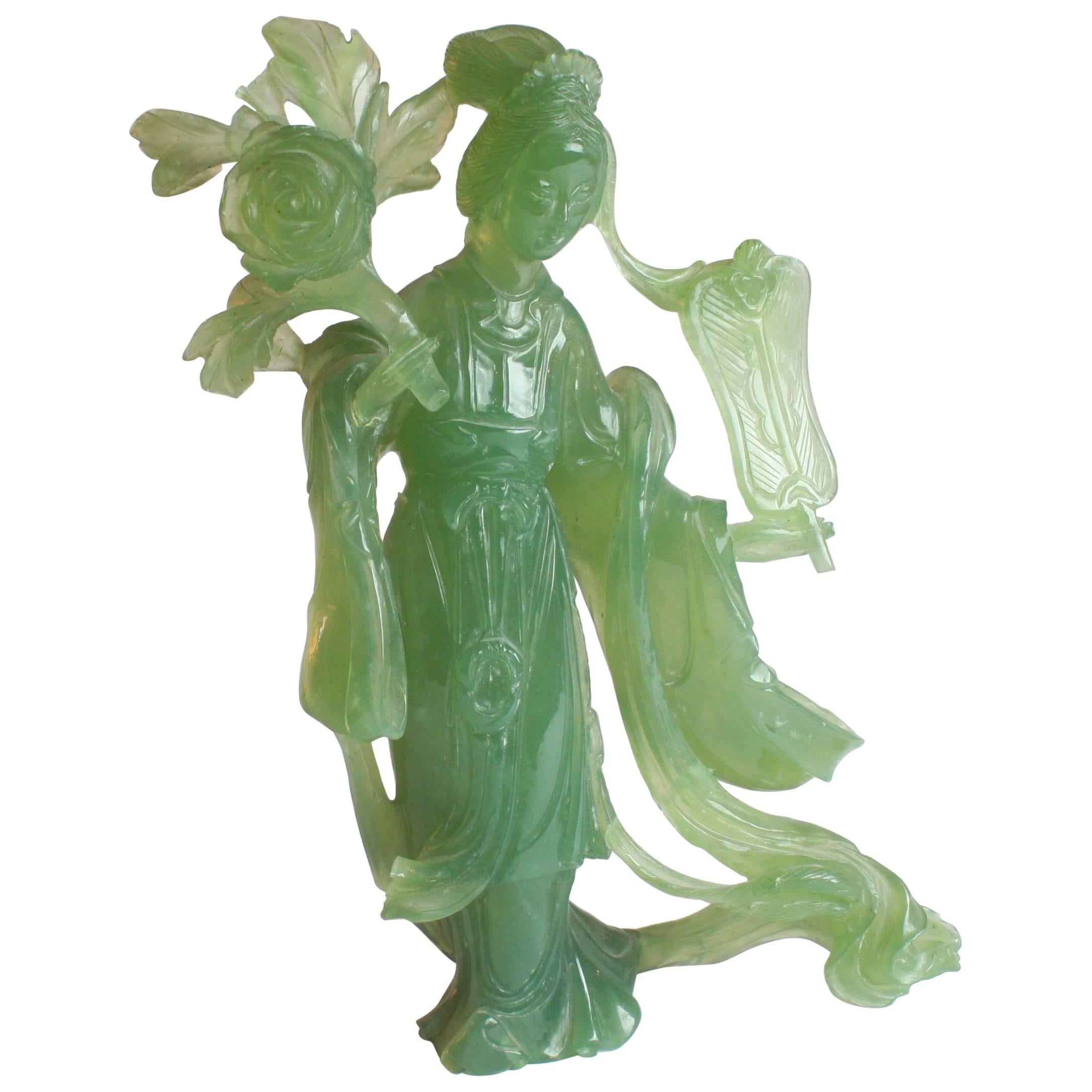 Jade Figure, Chinese Early 20th Century at 1stDibs