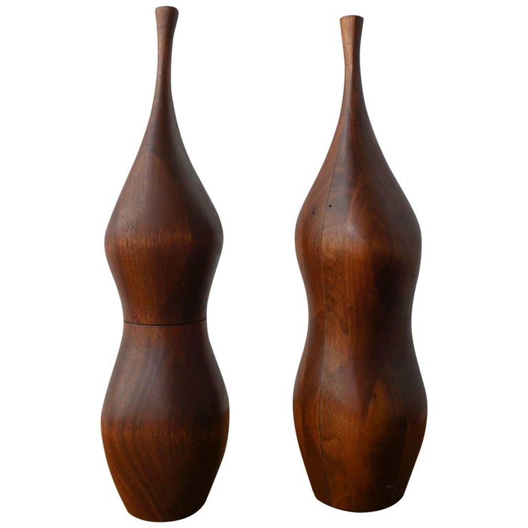 Handcrafted Peppermill and Salt Shaker by Daniel Loomis Valenza For ...