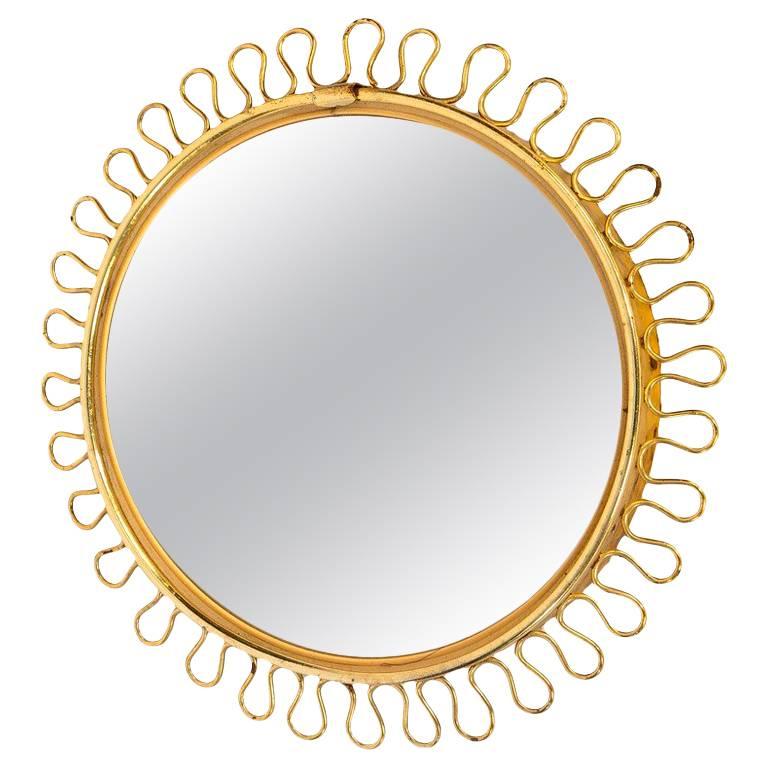 Small Brass Mirror by Josef Frank For Sale at 1stDibs