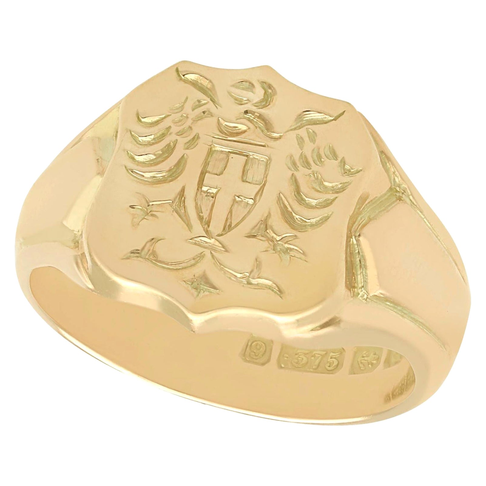 McDonald's Gold Signet Ring with Diamond at 1stDibs | mcdonalds ring ...