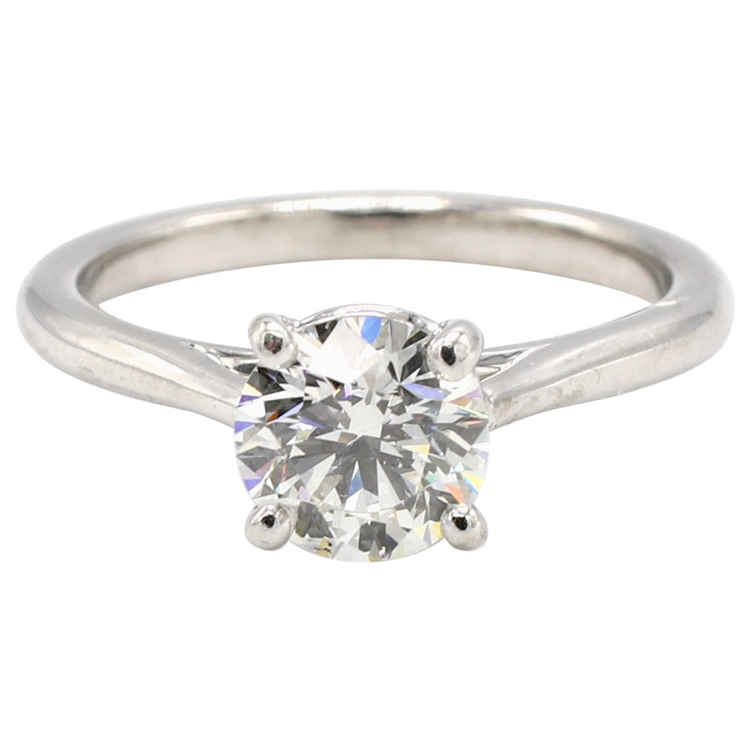 2.36 Carat Round Brilliant Cut GIA Diamond Solitaire Platinum ...