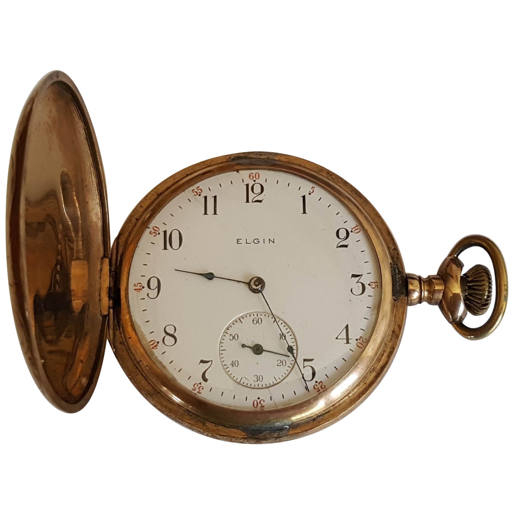 Elgin Gold-Filled Grade 102 Model 2 Manual Wind Pocket Watch at 1stDibs