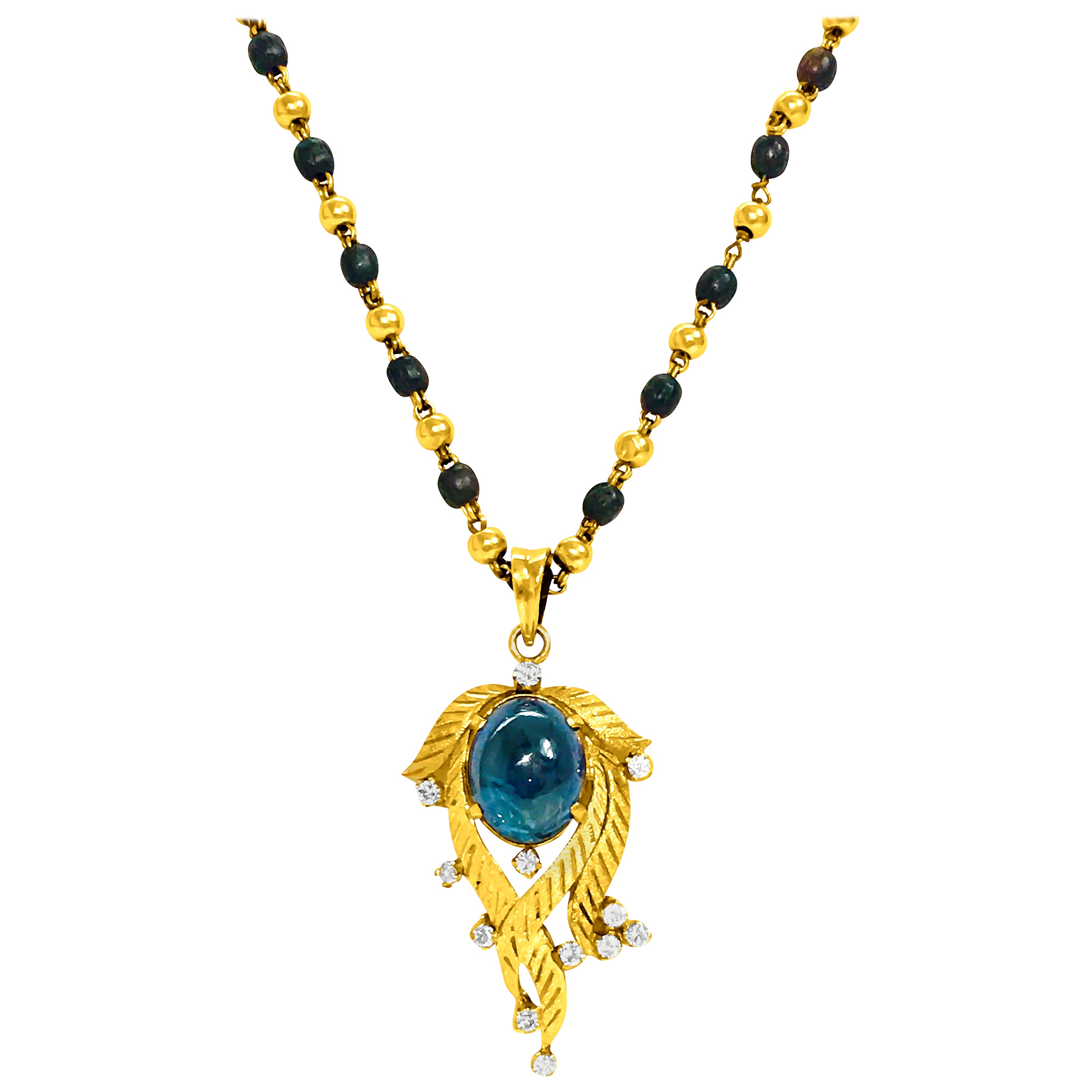 Heavy Indian Tamil Nadu Chettiar Gold Marriage Necklace at 1stDibs