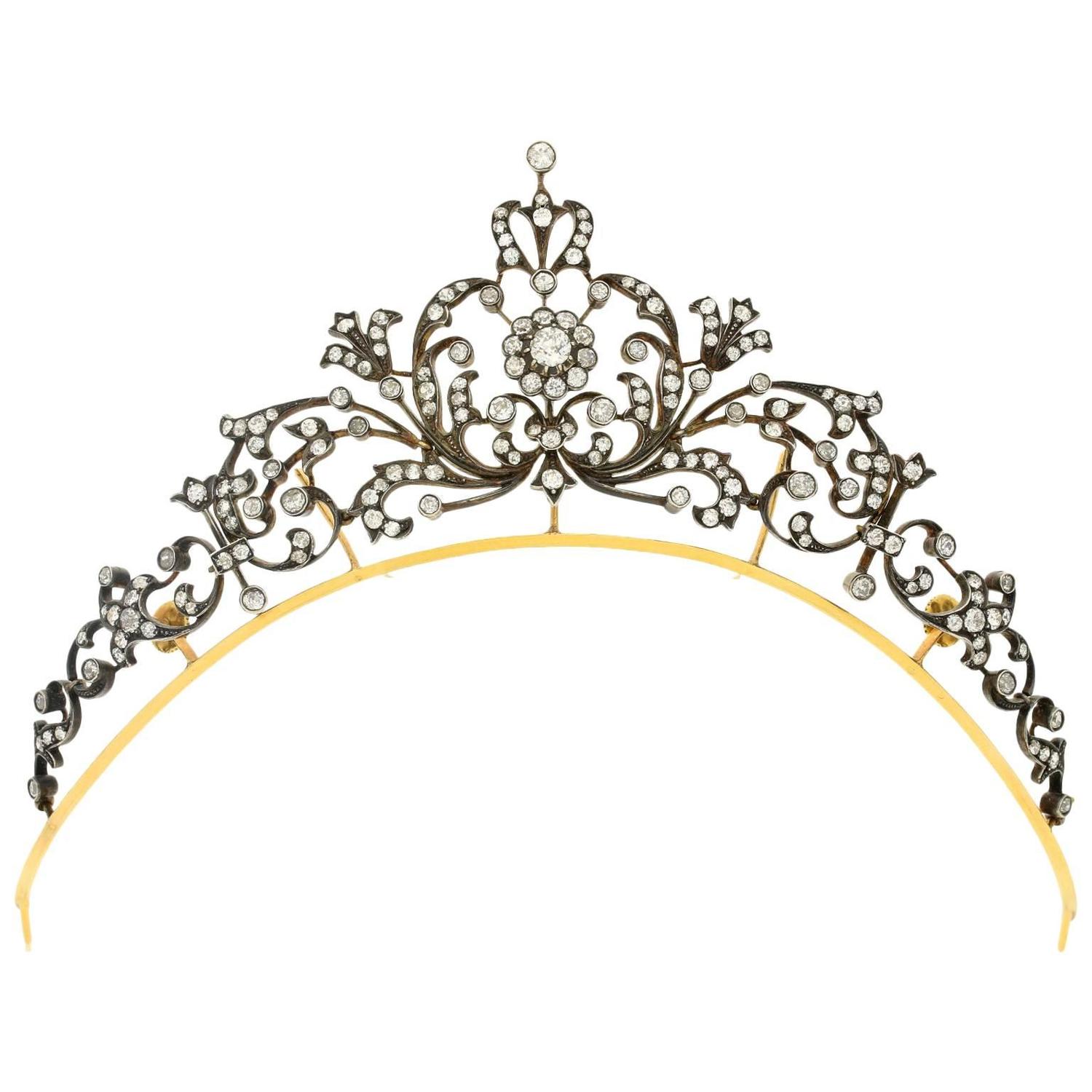 Victorian Diamond Tiara c.1890 at 1stdibs