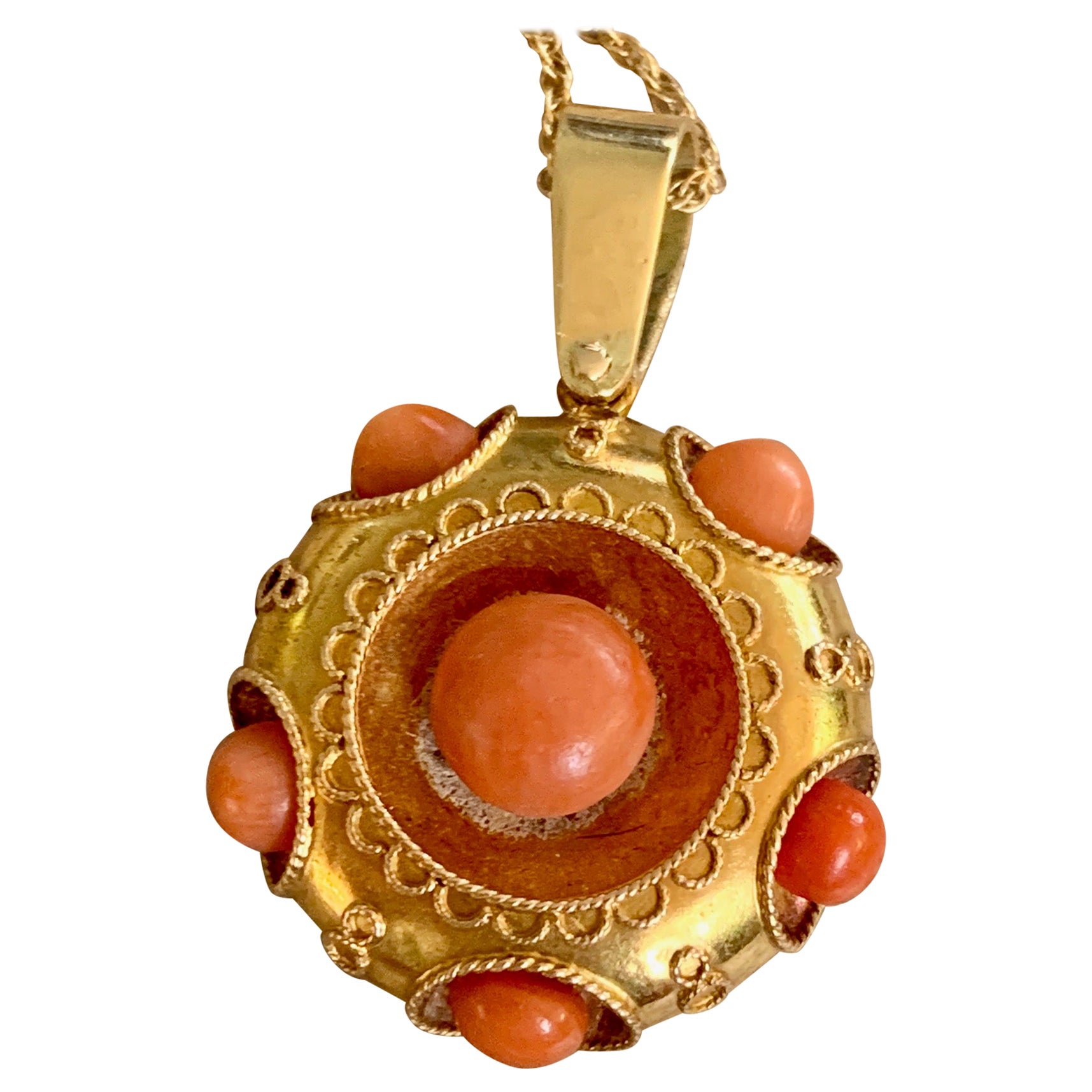 Napoleon III French Rectangular Gold Locket Pendant Medaillon For Sale ...