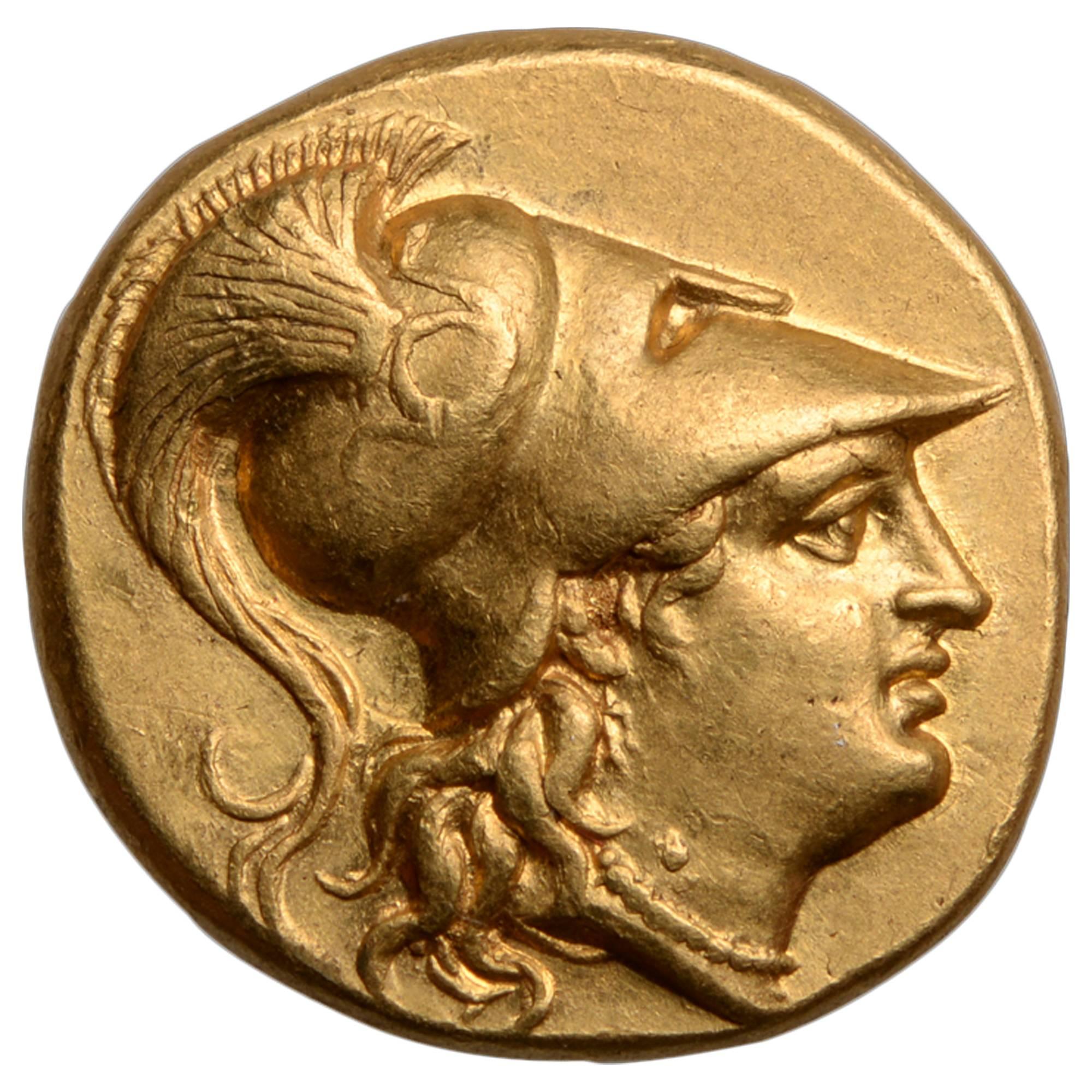 Ancient Greek Gold Stater Coin of King Alexander the Great at 1stDibs