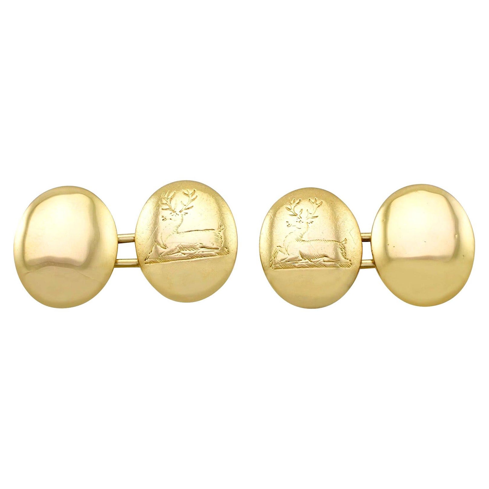 Antique Victorian garnet gold Lion head Cufflinks at 1stDibs | gold ...