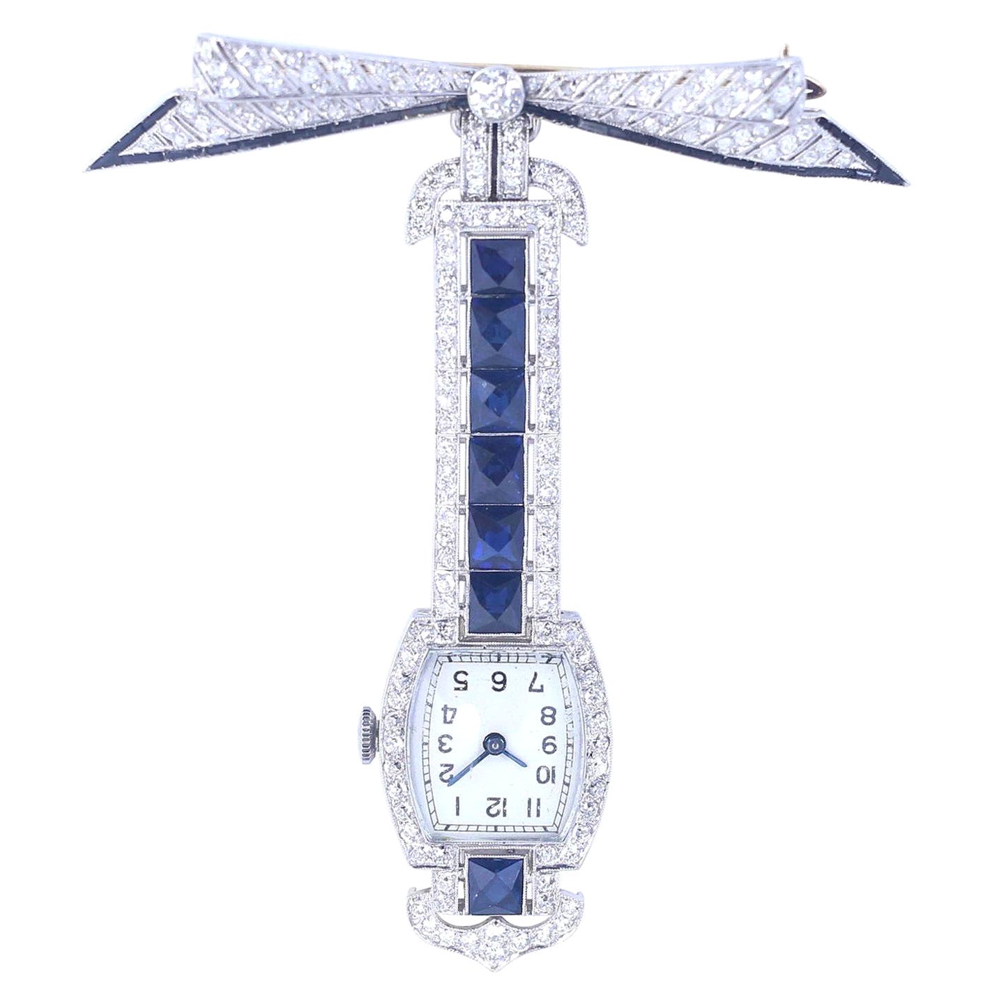 Vintage Banner 7 Jewel Swiss Watch Pin/Brooch, Skeleton Feature For ...