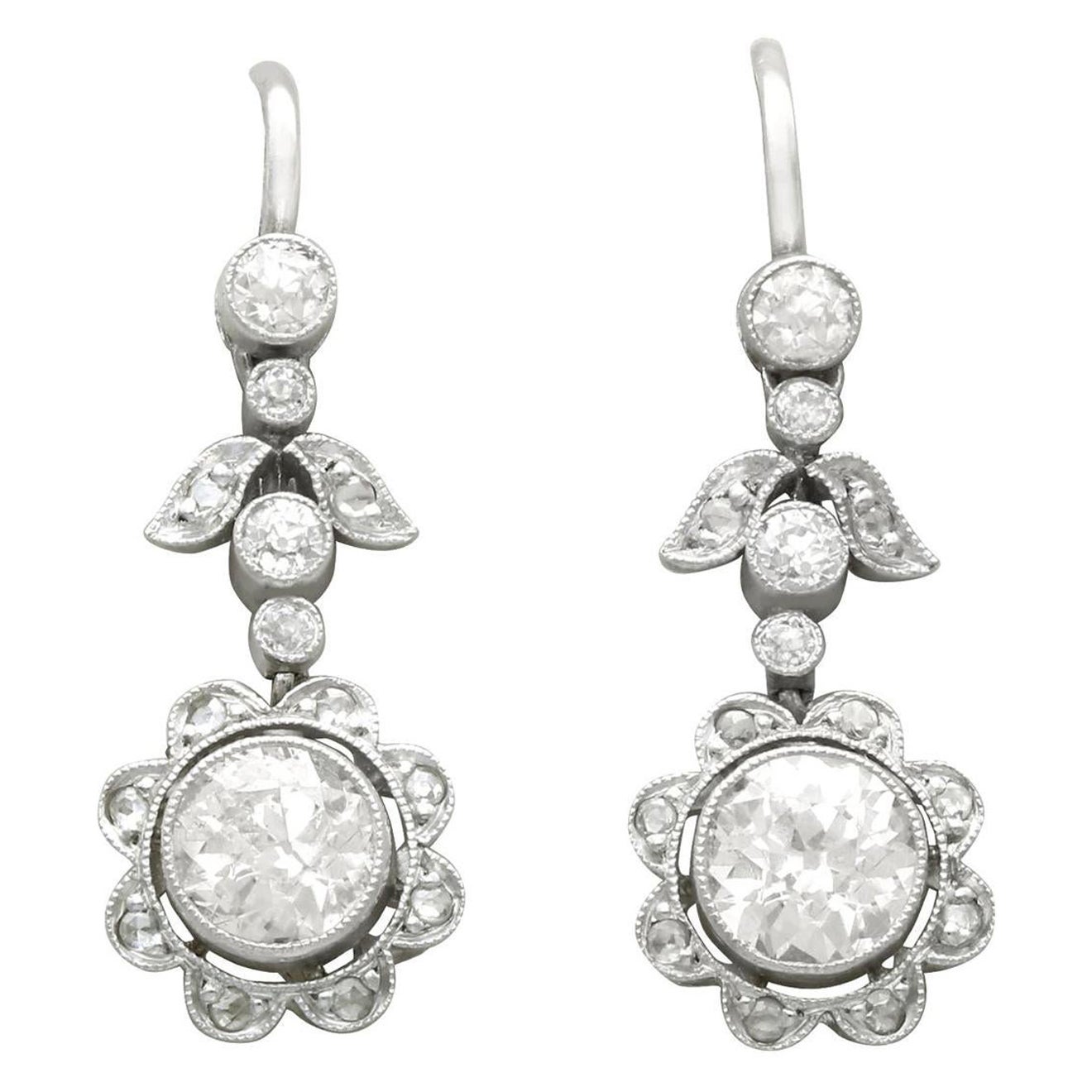 Antique Spanish Diamond and Gold Girandole Earrings, Circa 1780 For ...