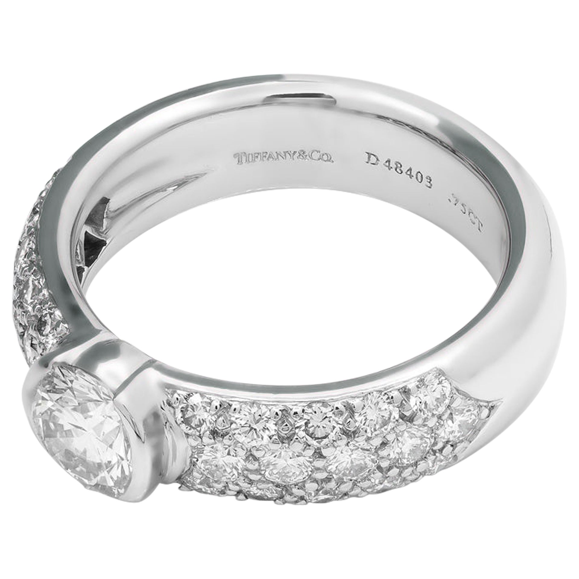 TIFFANY and CO. Engagement Ring For Sale at 1stDibs