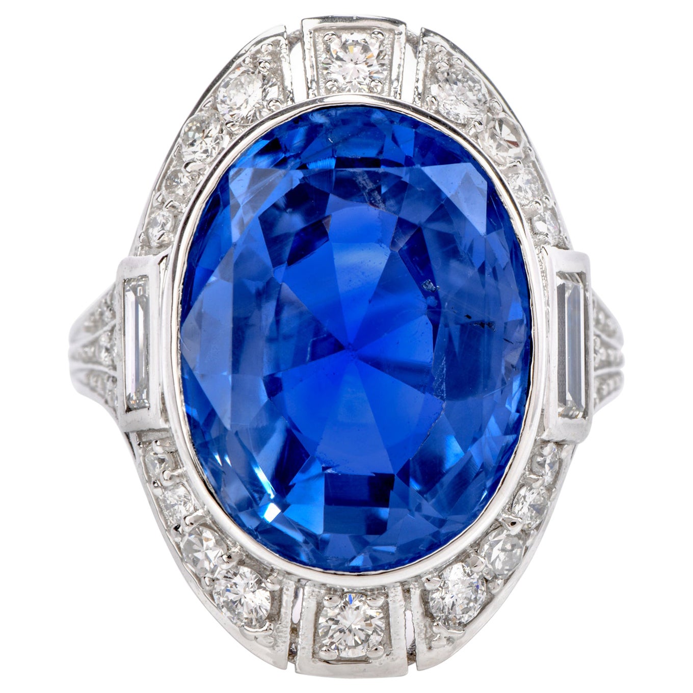 4.58 Carat Natural No Heat GIA Certified Sri Lankan Blue Sapphire ...