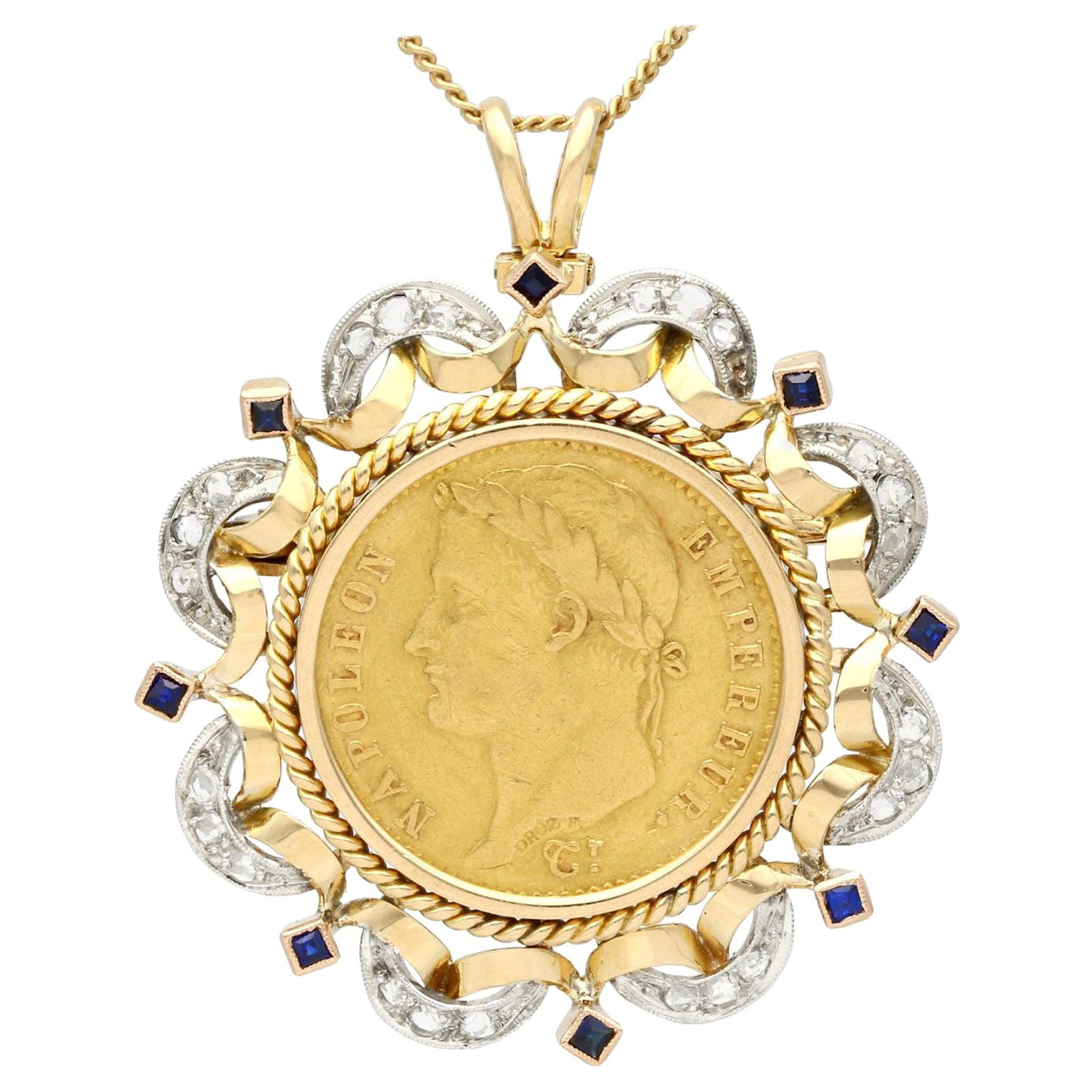 US $5 Gold Coin Pendant at 1stDibs