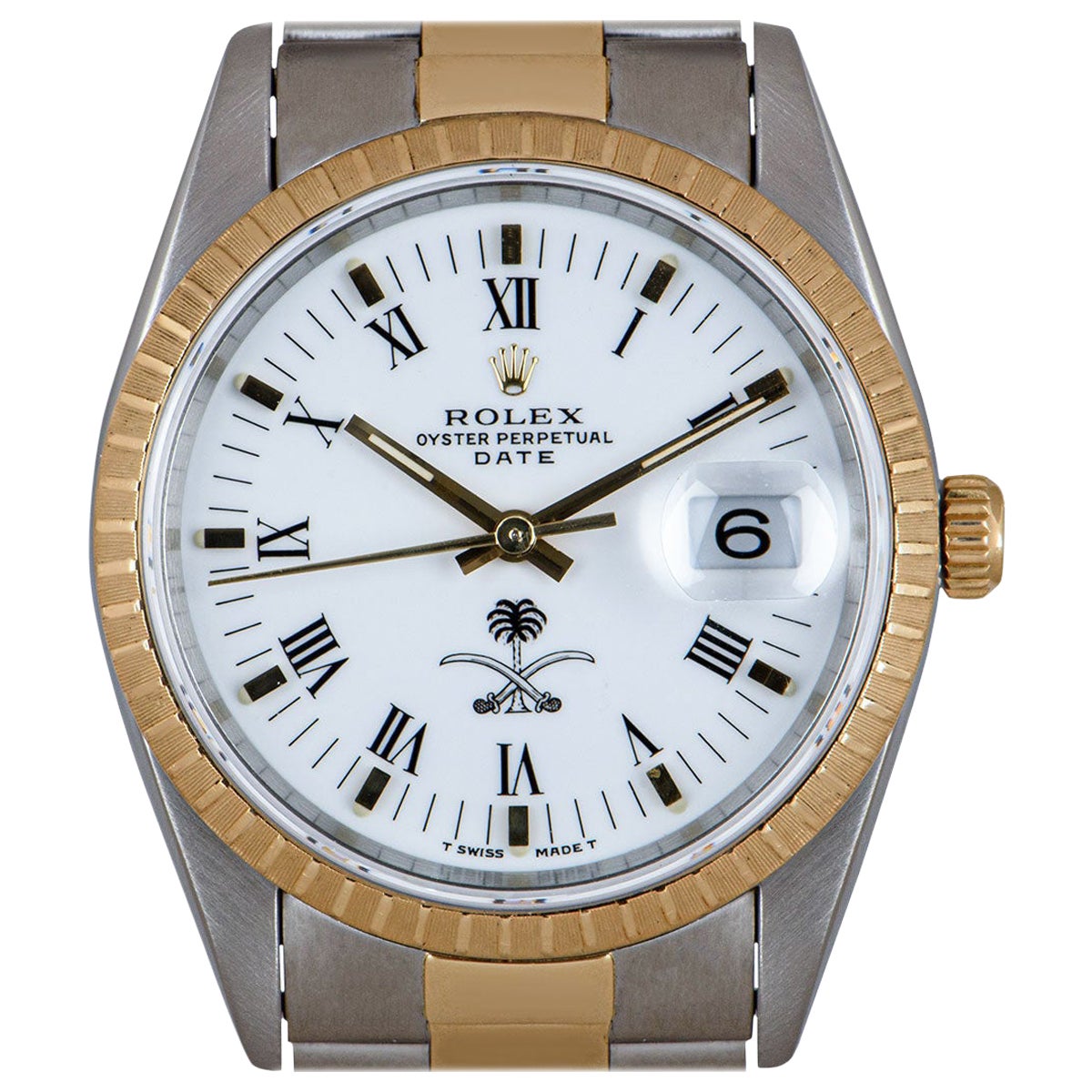 Rolex Datejust 16220 Stainless Steel Double Signature King Fahd Saudi ...