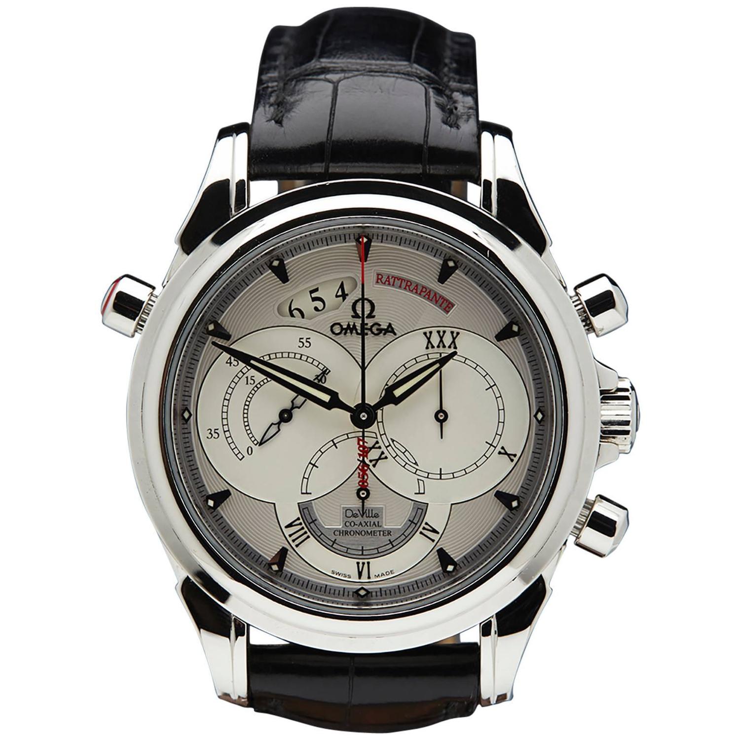 Omega Platinum De Ville Rattrapante Chronograph Automatic wristwatch at ...