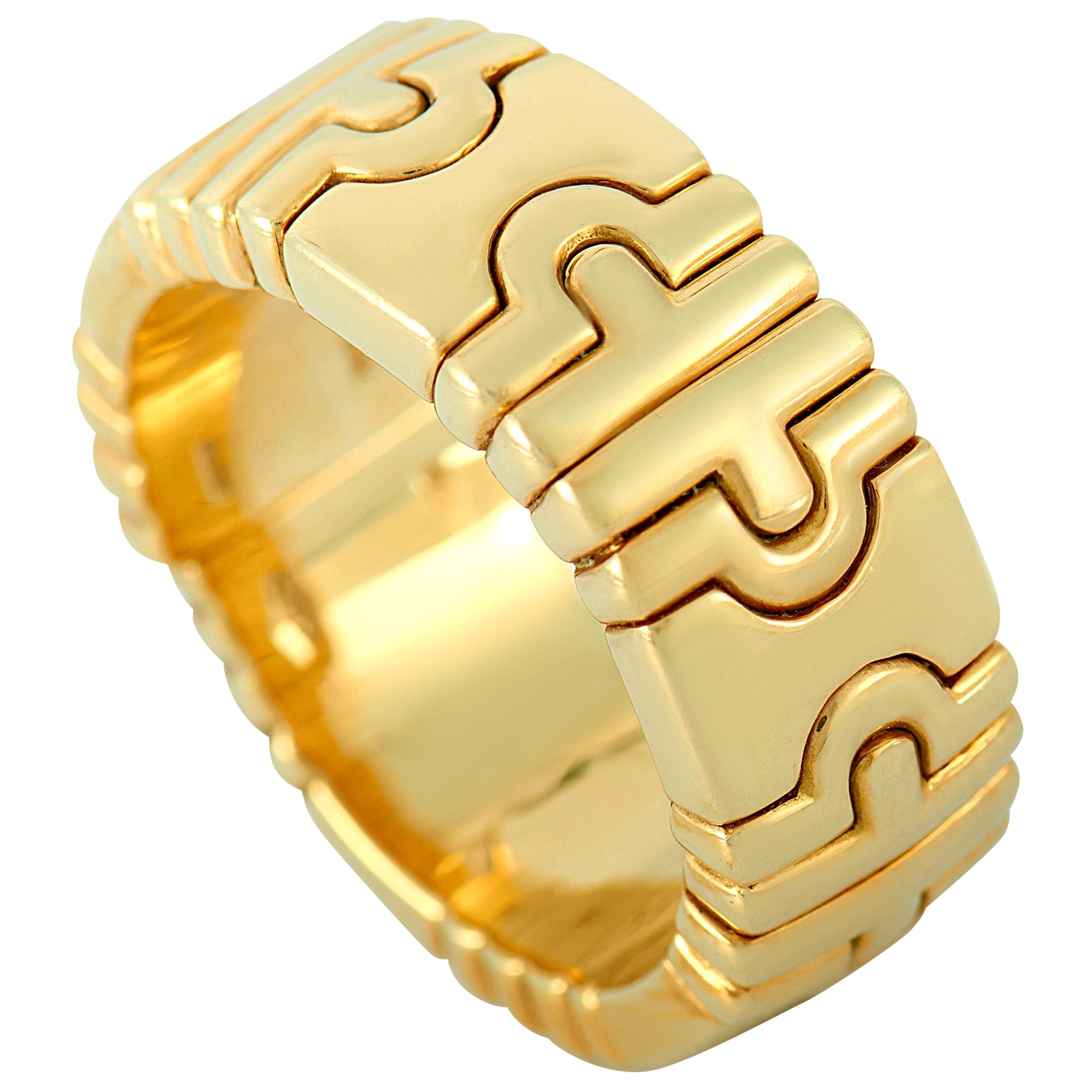 Bulgari 18 Karat Parentesi Ring For Sale at 1stDibs