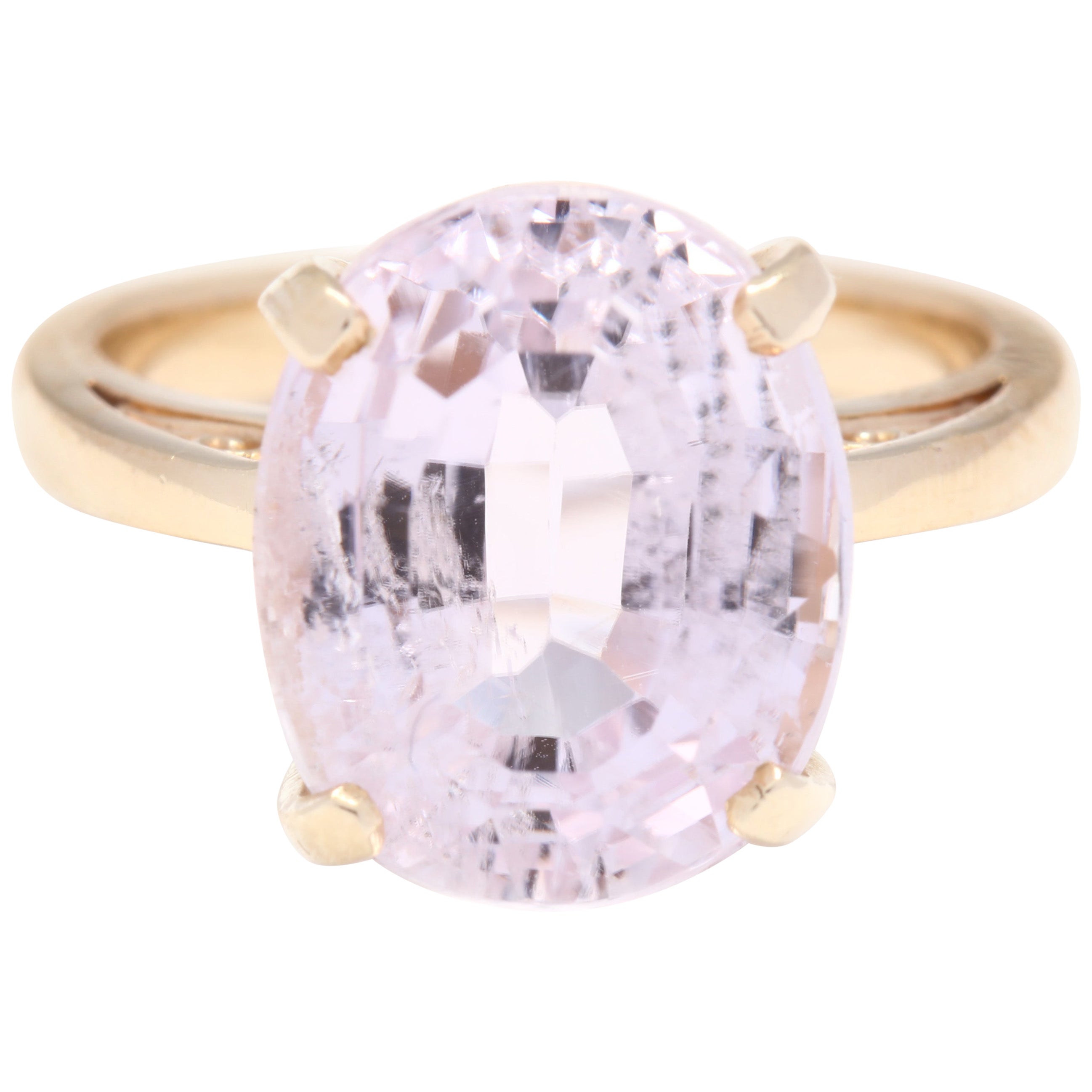 Diamond Pink Kunzite Ring at 1stDibs