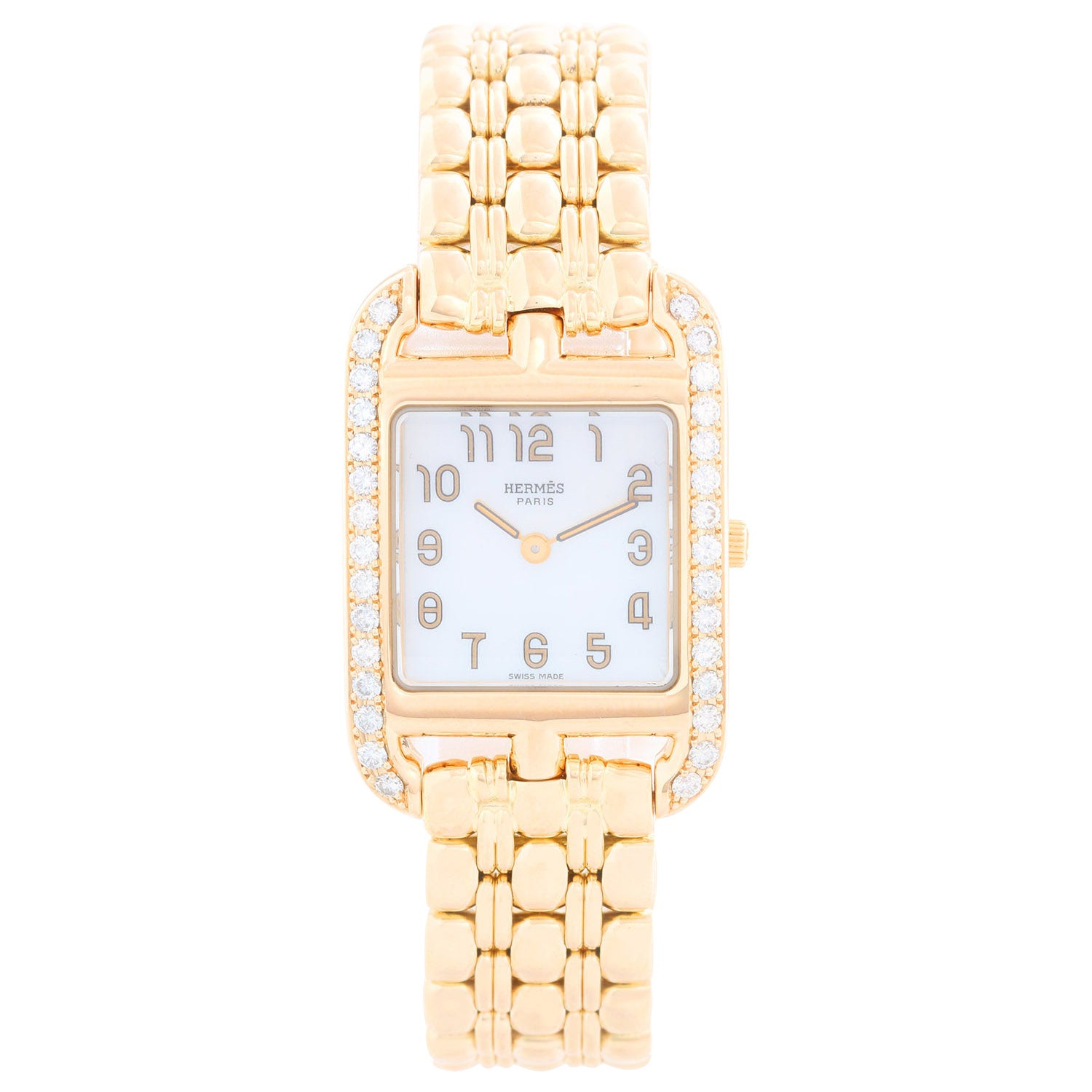 Hermes Cape Cod Quartz White Gold Ladies Watch For Sale at 1stDibs