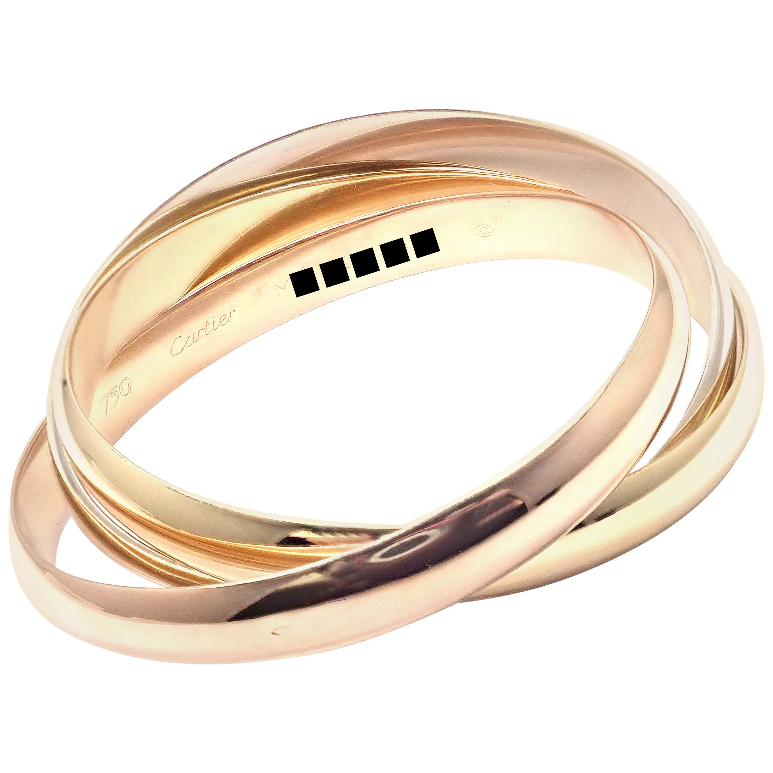 Cartier Trinity Bracelet Large Model Large Size For Sale at 1stDibs