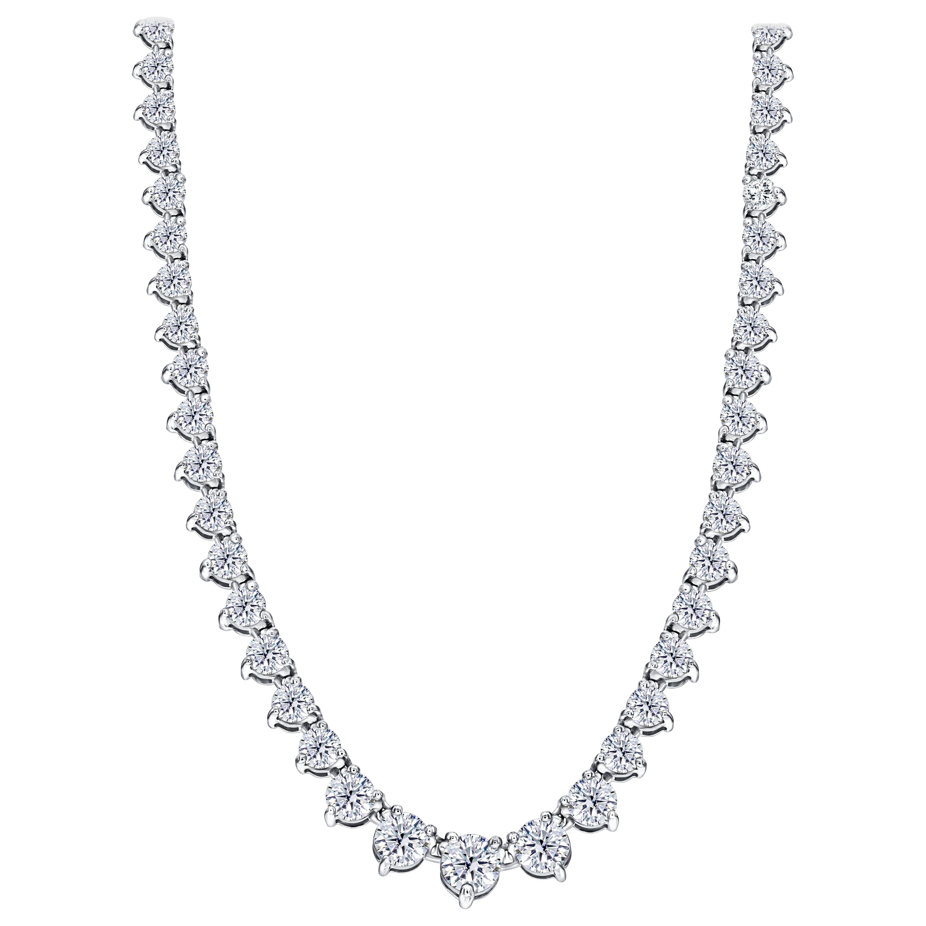 Christopher Designs Diamond Three Color Gold Necklace For Sale at 1stDibs