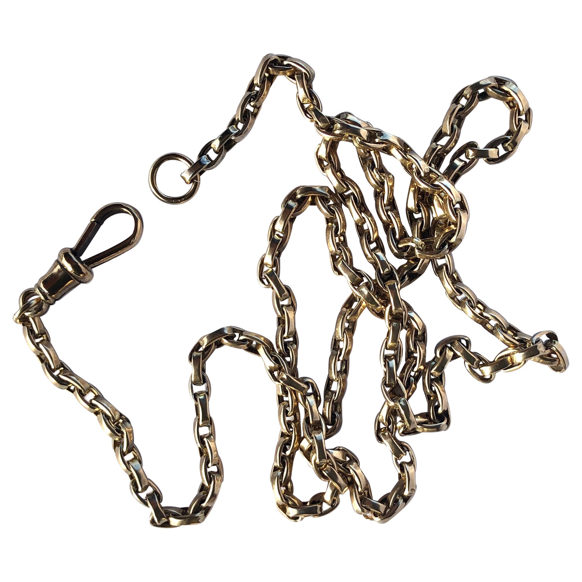 Victorian Russian Gold Handmade Chain 60" at 1stDibs