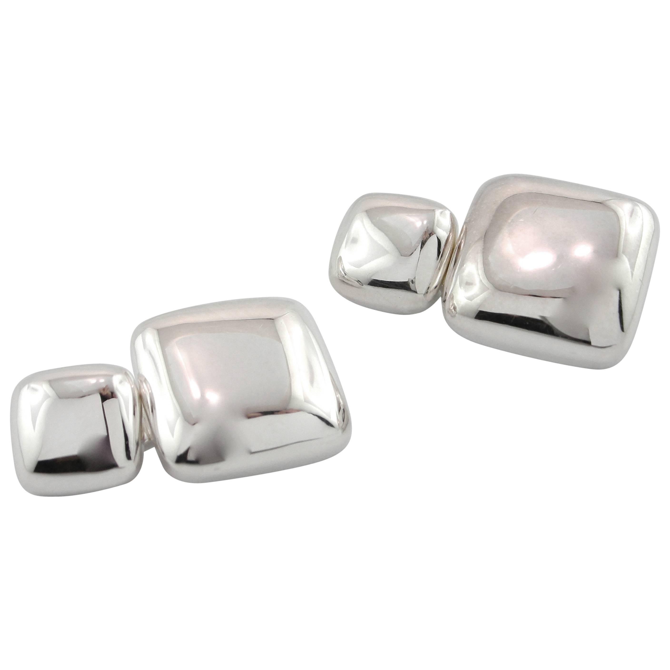 Los Castillo Taxco Sterling Silver Cufflinks For Sale at 1stDibs