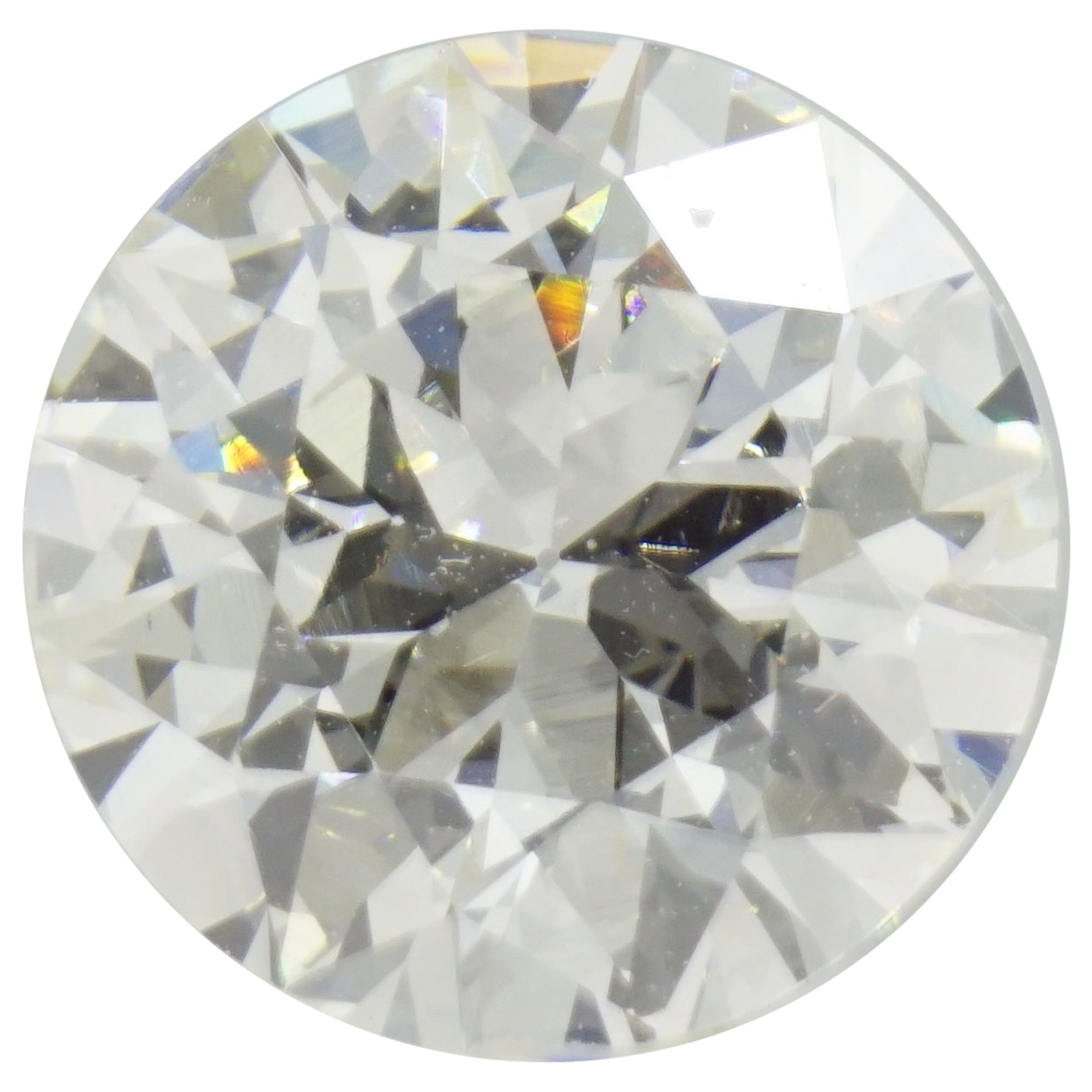 5.23 Carat Round Brilliant Cut Diamond E Color S12 Clarity HRD ...