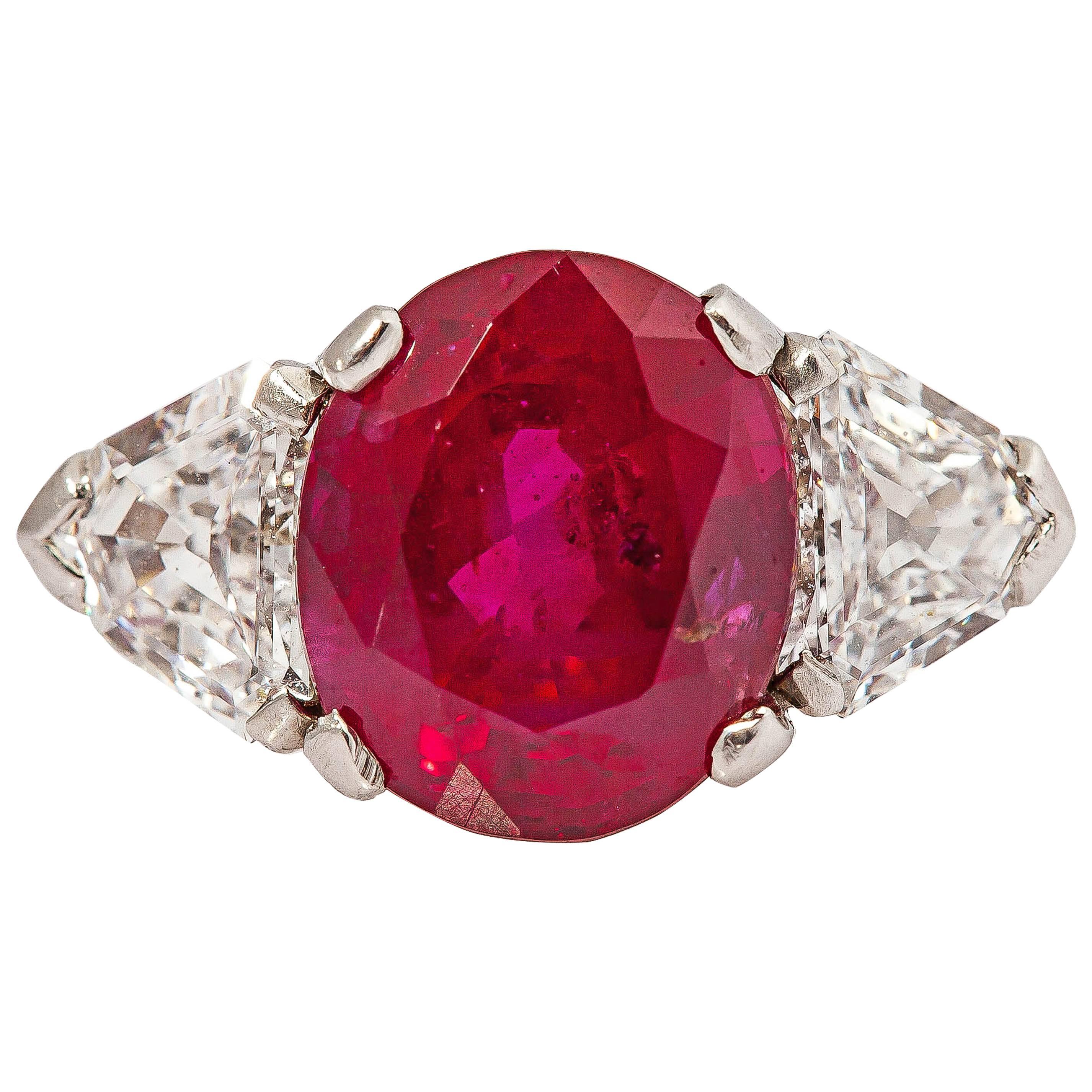 Raymond Yard Beautiful Ruby Diamond Platinum Ring For Sale at 1stDibs ...