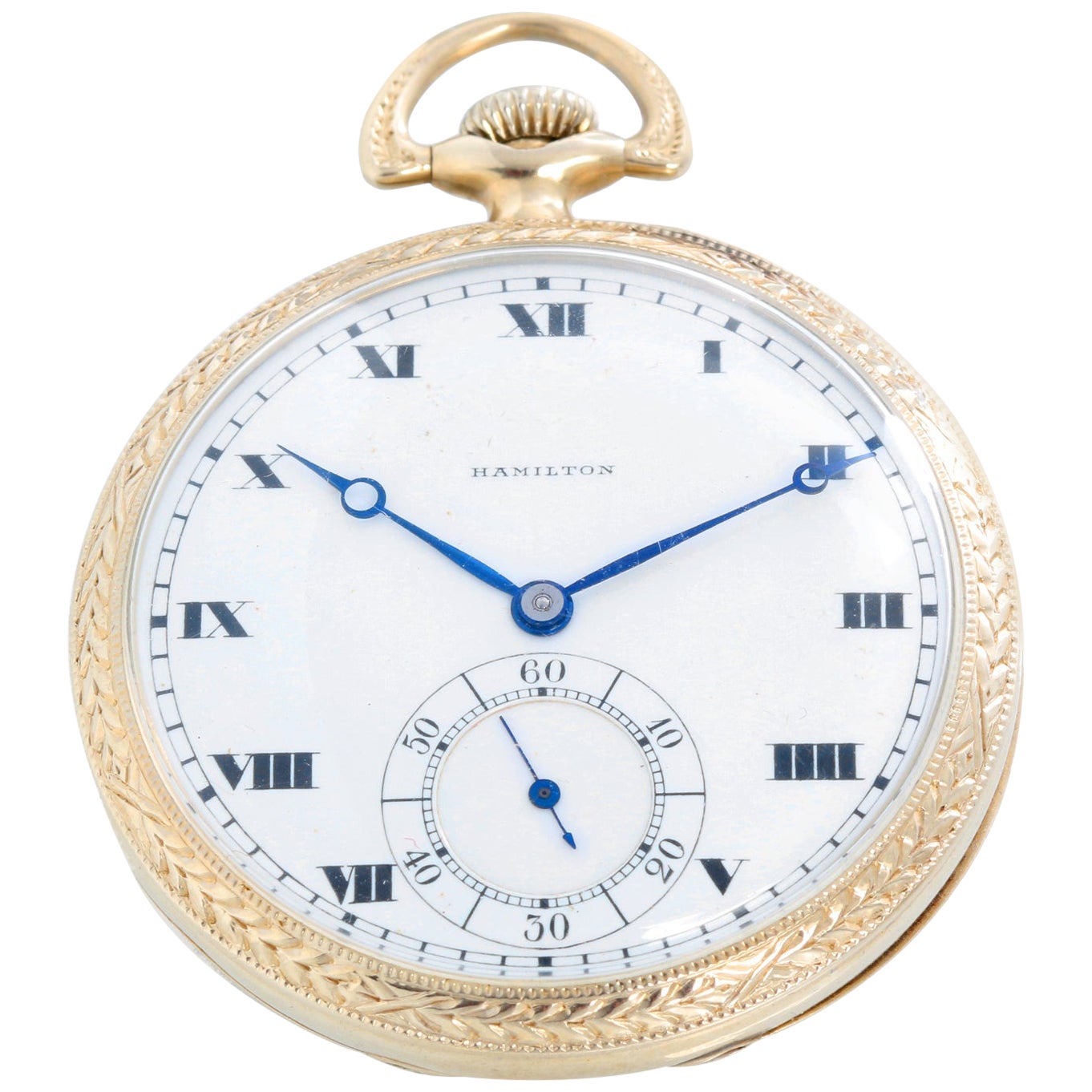 Hamilton Gold Plated Railway Special Pocket Watch Model 992B at 1stDibs