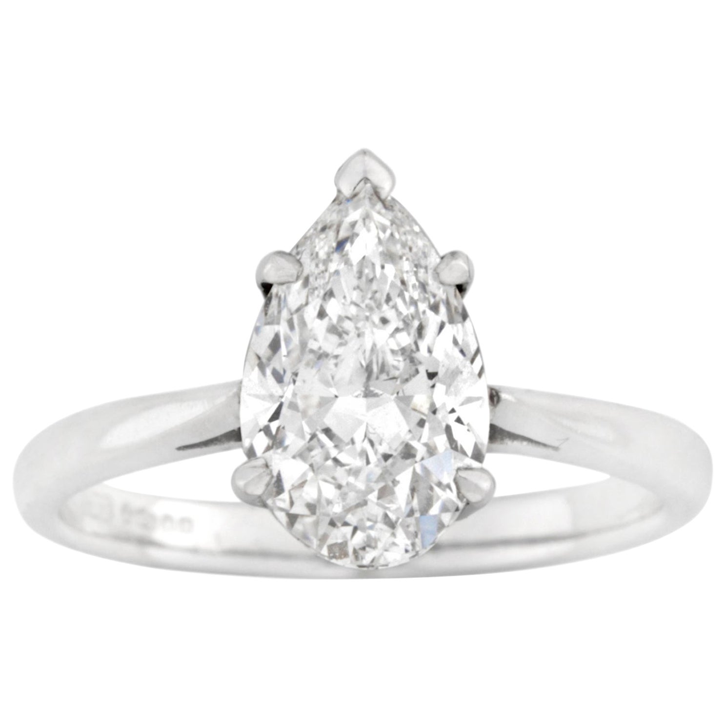 Magnificent Pear-Shaped Diamond Ring at 1stDibs