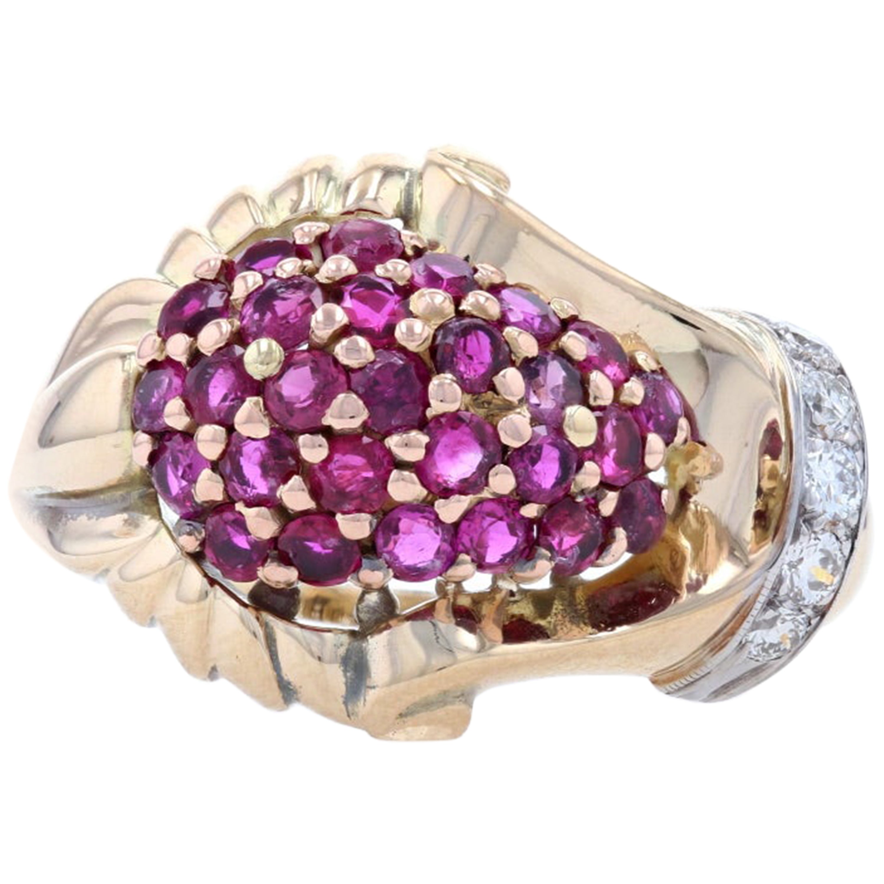 Alpha Omicron Pi Badge 14k Gold Pearls Ruby Vintage Sorority Pin Greek ...