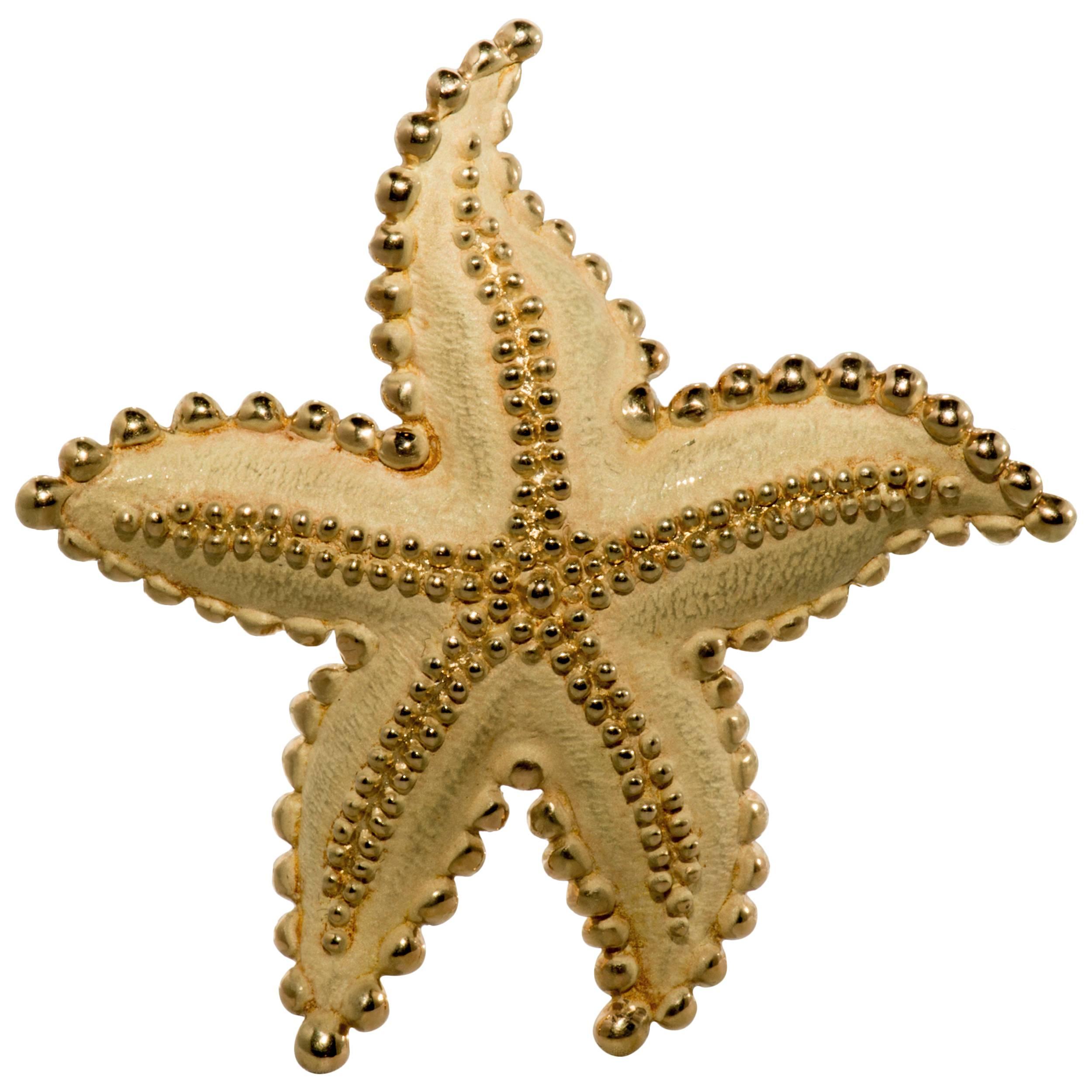 Tiffany and Co. Gold Starfish Brooch at 1stDibs | tiffany starfish brooch