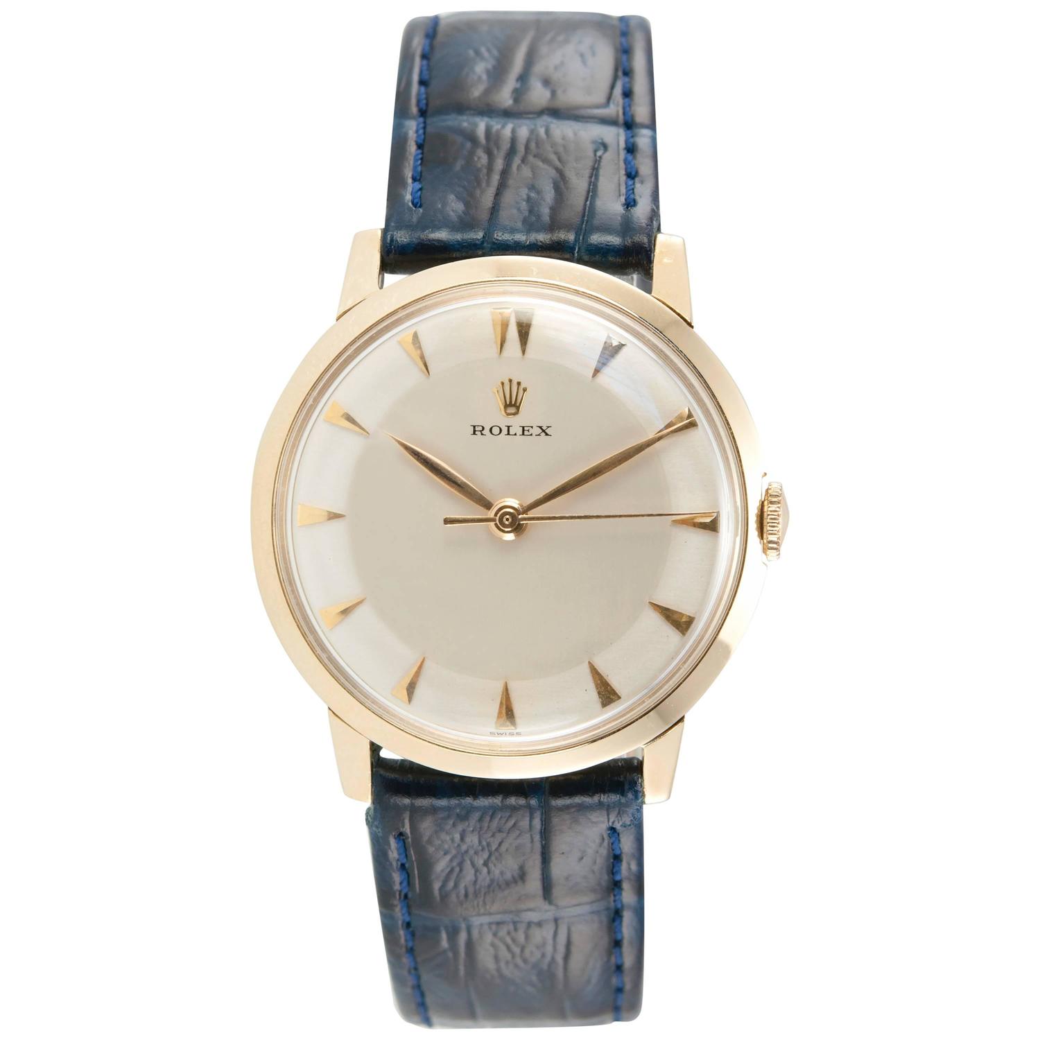 Rolex yellow Gold Dress wristwatch Ref 0066 For Sale at 1stdibs